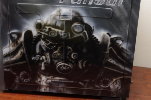 Custom airbrushed PC case - Fallout theme airbrushed computer case
