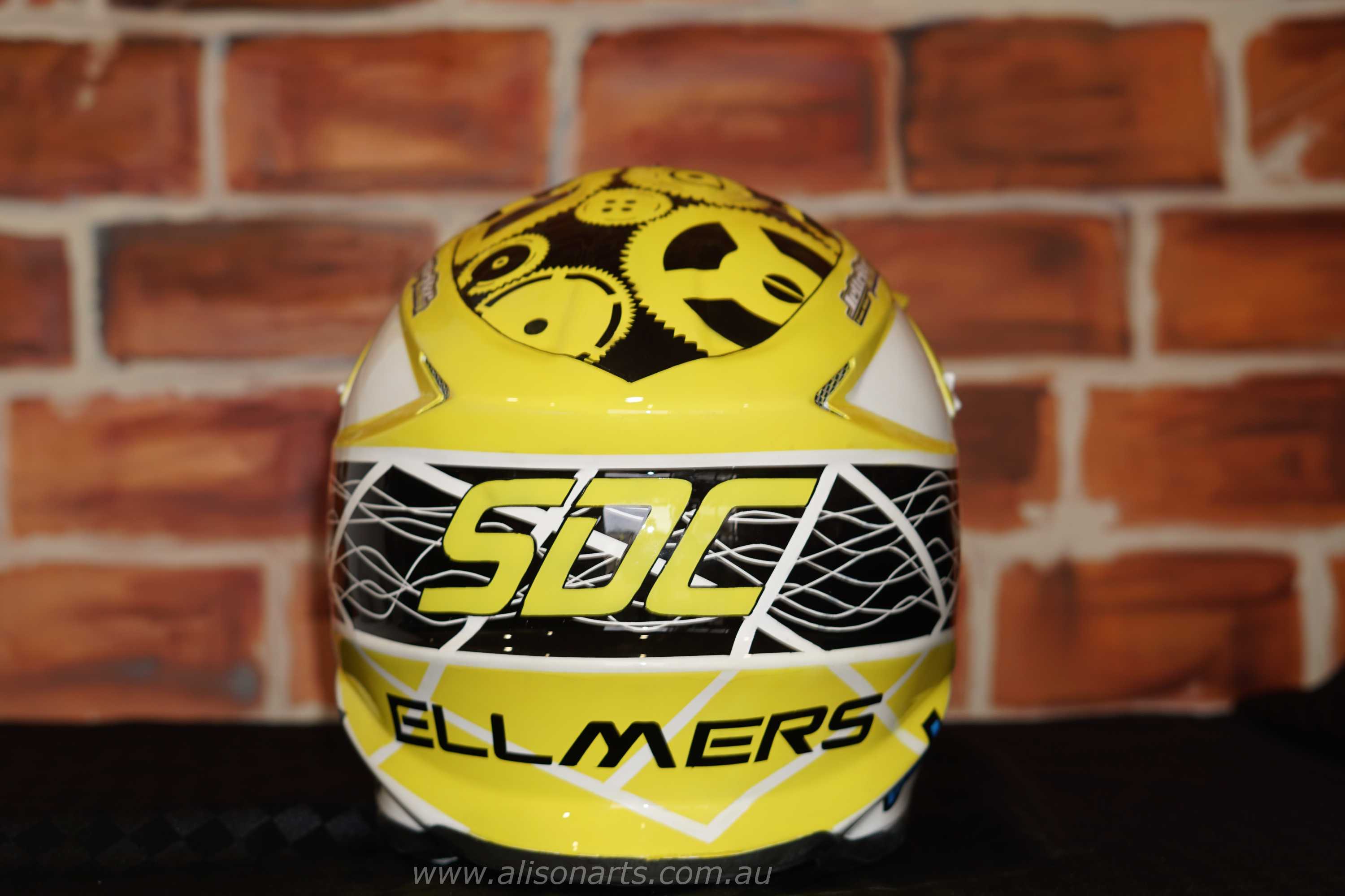 Airbrushed helmet for Kylie Ellmers jetski