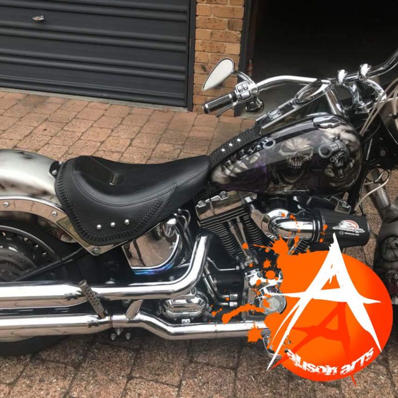 Painted Motorcycles - ALISON ARTS