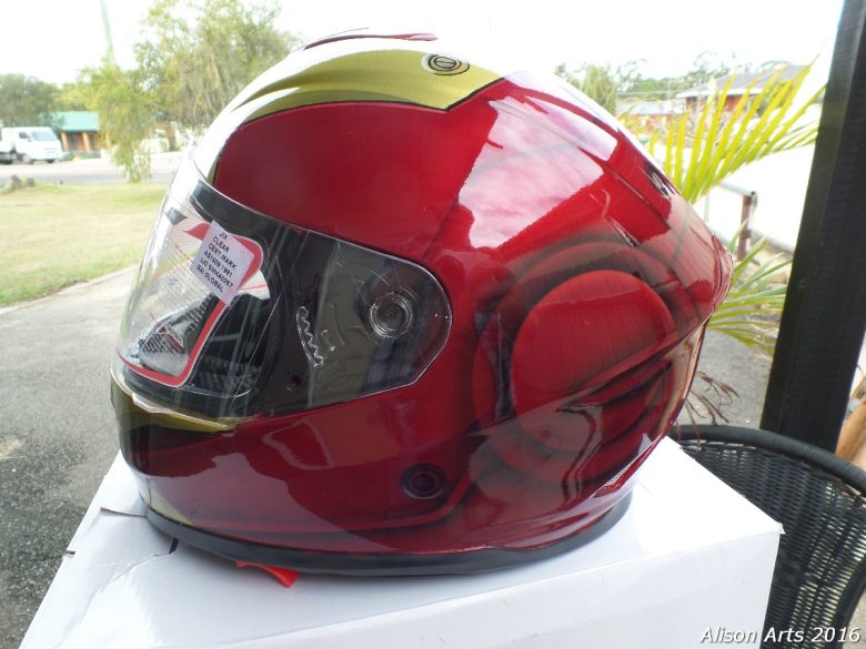 Custom painted Firefighter helmet – Alison Arts